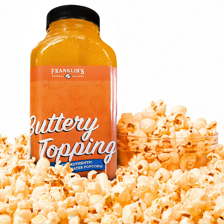 Buttery Popcorn Topping – Franklin's Gourmet Popcorn