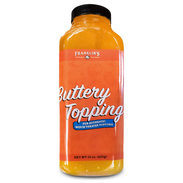 Buttery Popcorn Topping – Franklin's Gourmet Popcorn