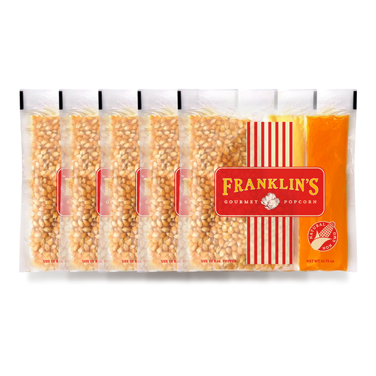 Classic All-In-One Popcorn Packs – Franklin's Gourmet Popcorn