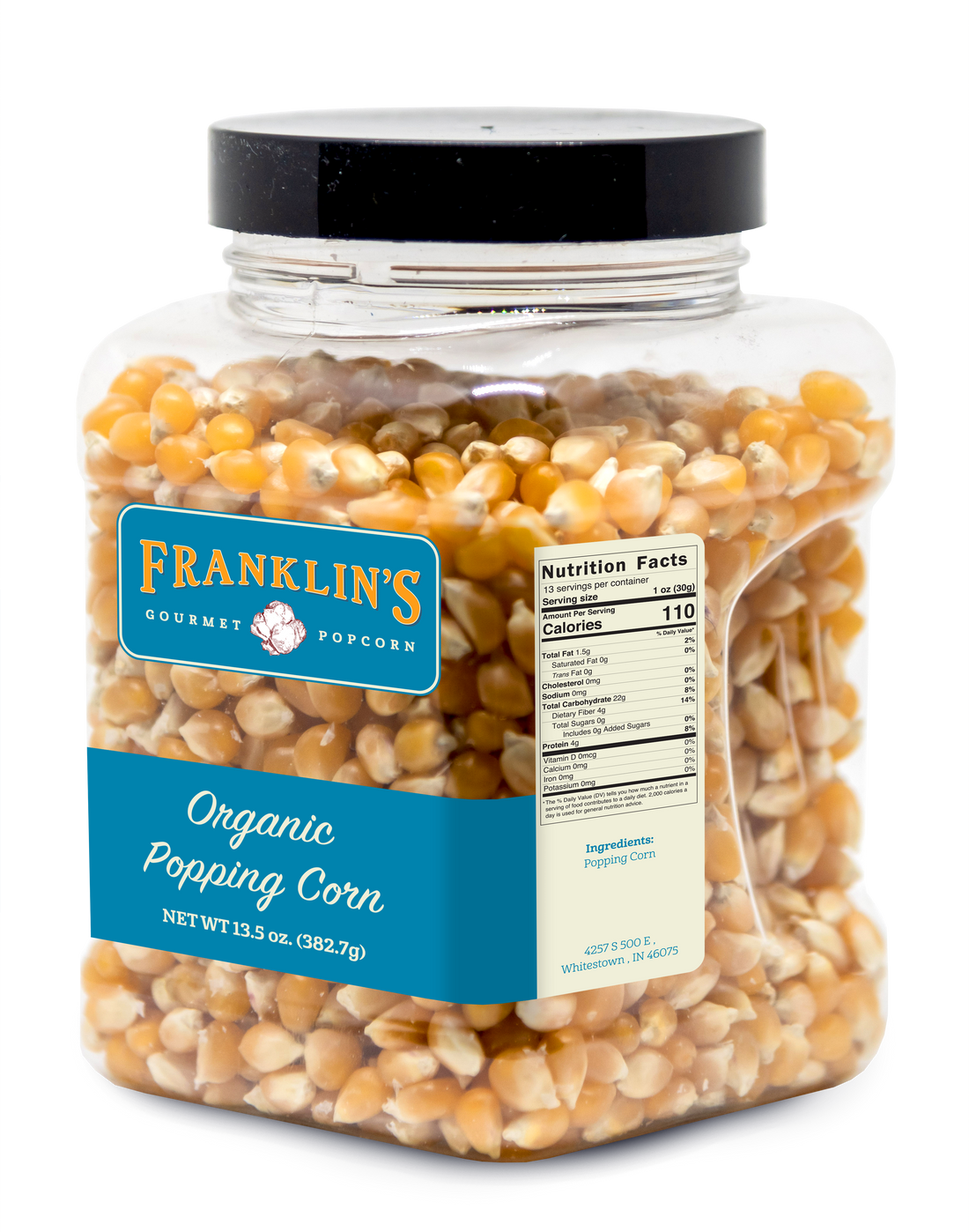 Organic Popping Corn – Franklin's Gourmet Popcorn