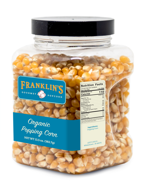 Organic Popping Corn – Franklin's Gourmet Popcorn