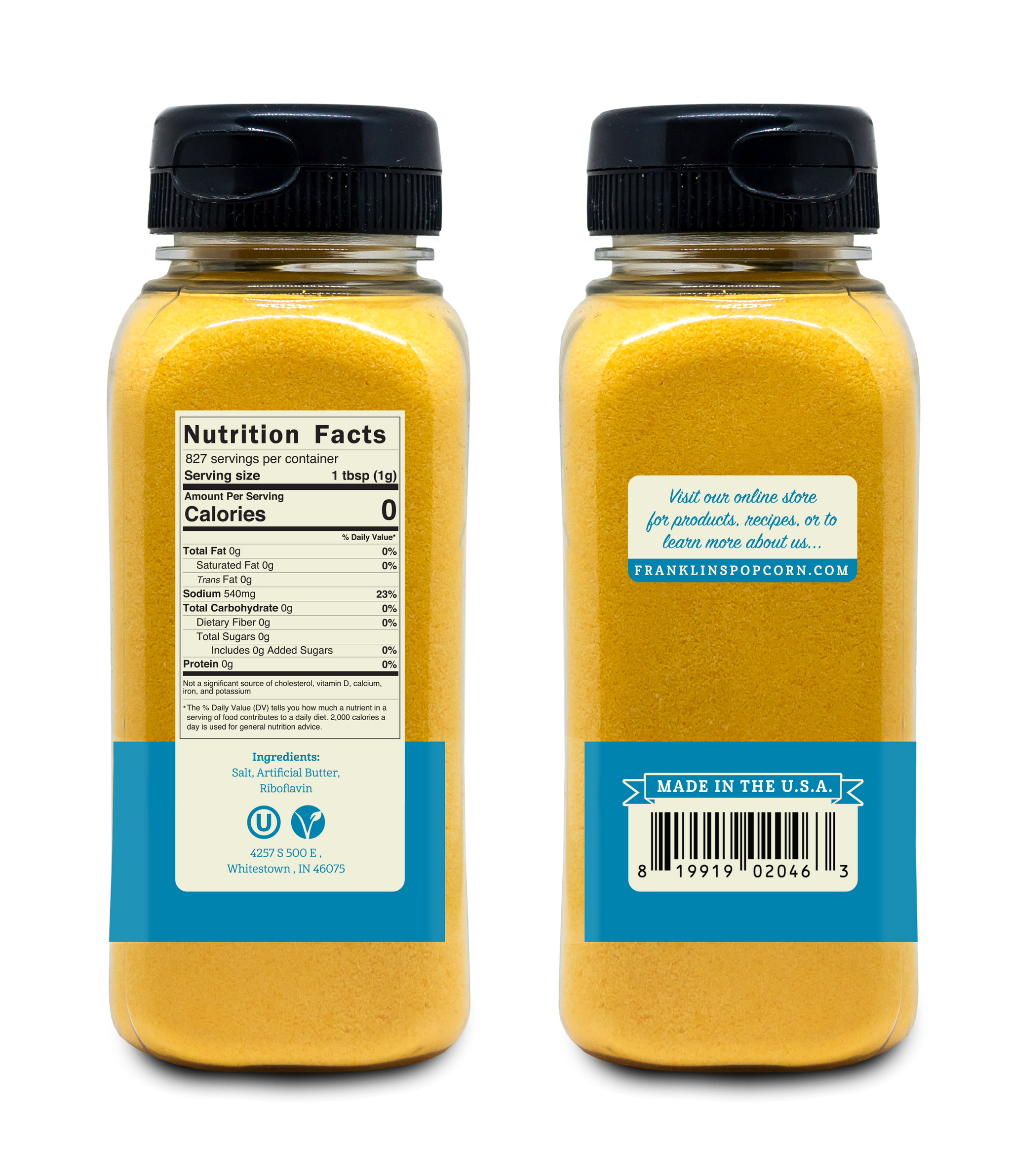 Butter Flavored Popcorn Salt – Franklin's Gourmet Popcorn